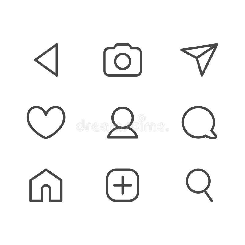 Light thin icons stock vector. Illustration of clear - 93989850