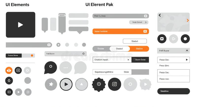 Interface Ui Elements Stock Illustrations – 41,855 Interface Ui ...