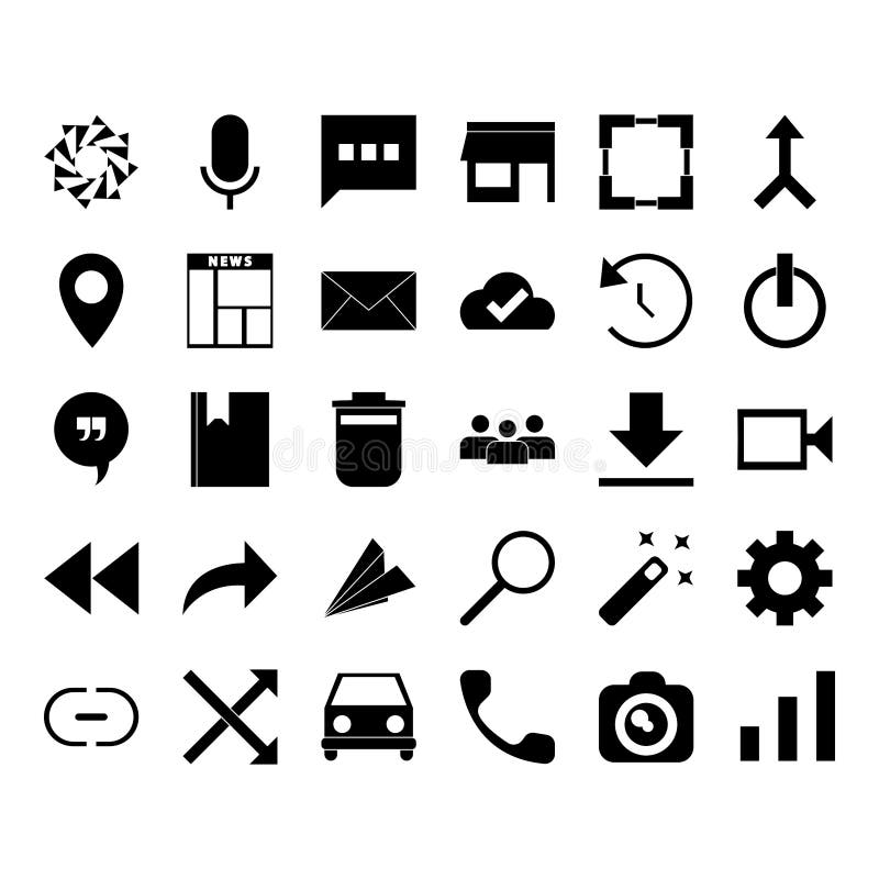 Utility icon set stock vector. Illustration of logo - 263625449