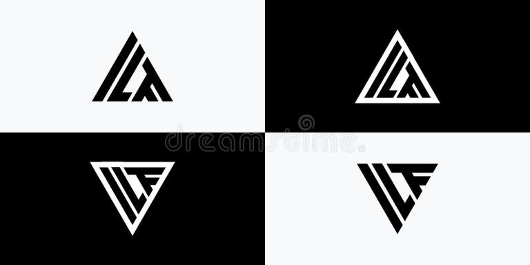 Collection of Variations of Vector Logo Designs for the Initials ...