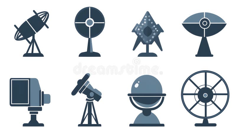 Collection of Various Astronomical Instruments Stock Photo - Image of ...