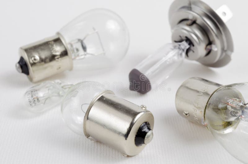 Collection of Various Automotive Bulbs Stock Photo - Image of ...