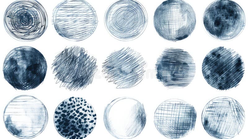 A Collection of Various Circle Shapes. Suitable for Graphic Design ...