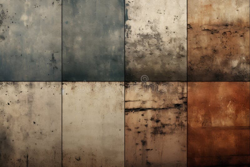 A Collection of Various Colored Concrete Textures. Perfect for Adding a ...