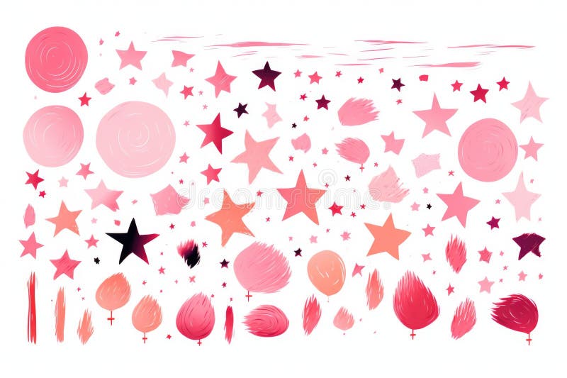 A Collection of Various Colored Stars and Shapes. Perfect for Adding a ...