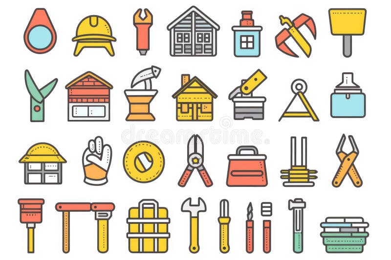 A Collection of Various Construction Related Icons. Perfect for ...