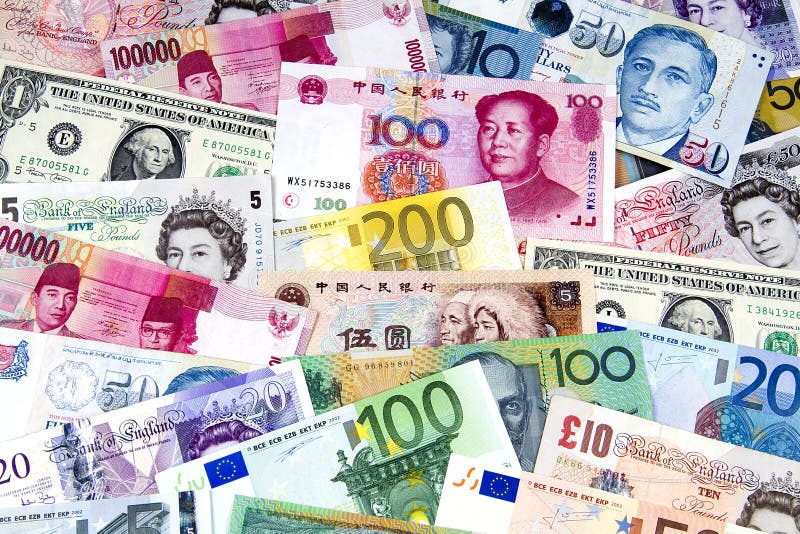 A Collection of Various Currencies. Editorial Image - Image of note ...