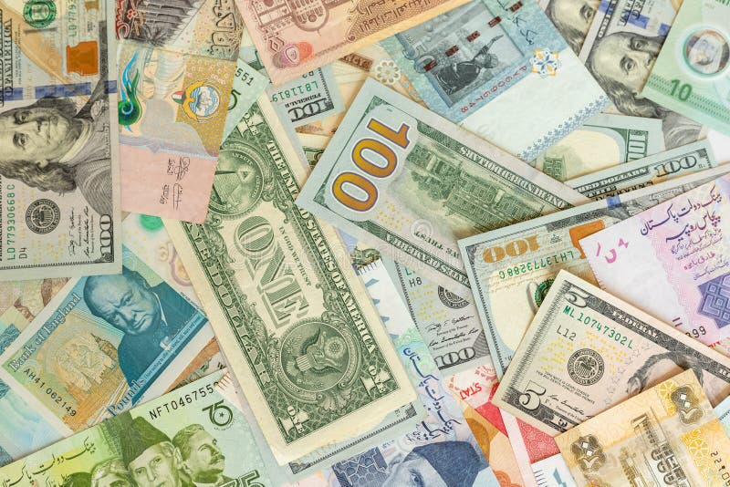 A Collection of Various Currencies of Countries Stock Photo - Image of ...