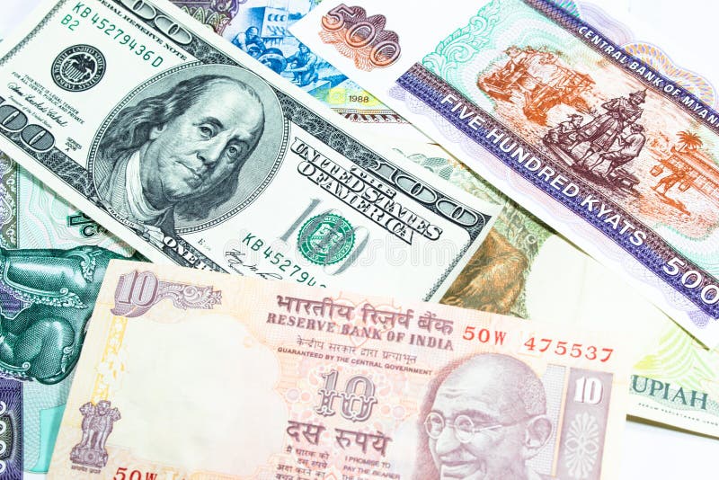 A Collection of Various Currencies Stock Image - Image of foreign ...