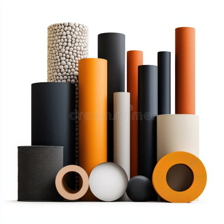 A Collection of Various Cylindrical Shapes and Colors Showcasing Modern ...