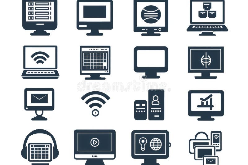 A Collection of Various Electronic Devices, Ideal for Illustrations or ...