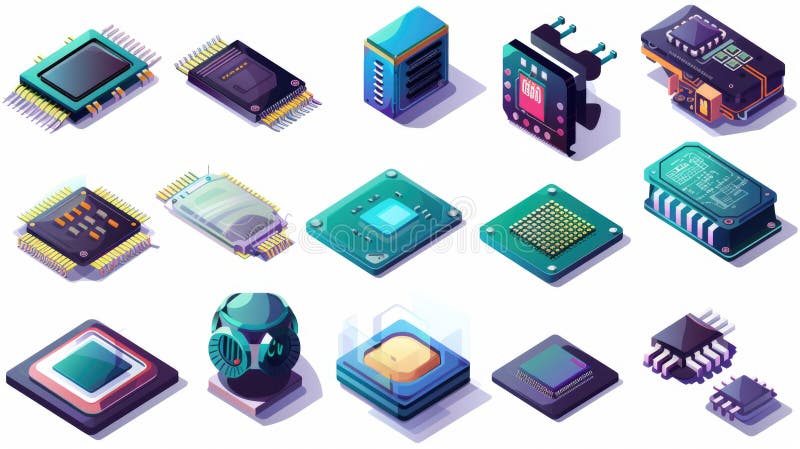 A Collection of Various Electronic Gadgets for Technology Concept ...