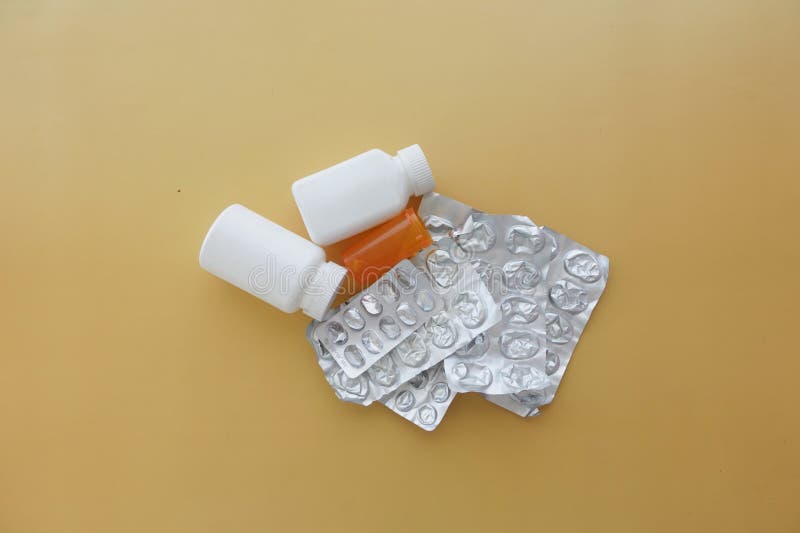 Assorted Empty Pharmaceutical Containers and Blister Packs for ...