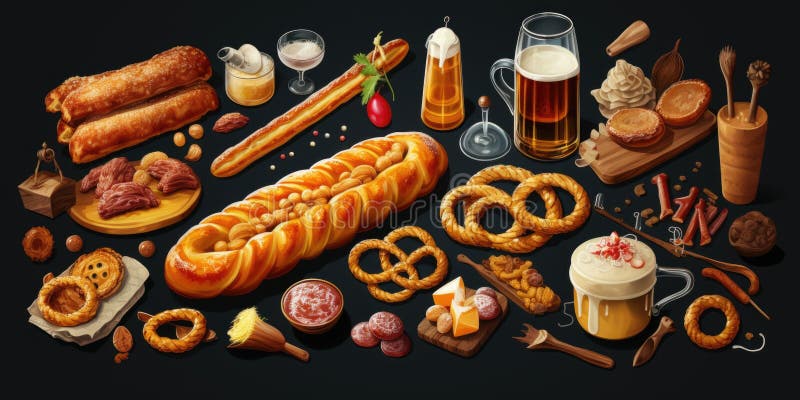 A Collection of Various Food Items Arranged on a Table. Suitable for ...