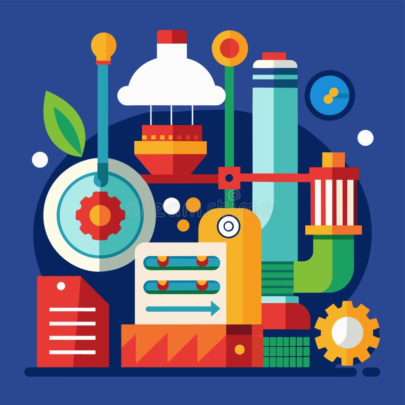 A Collection of Various Items Arranged on a Blue Background, Showcasing ...