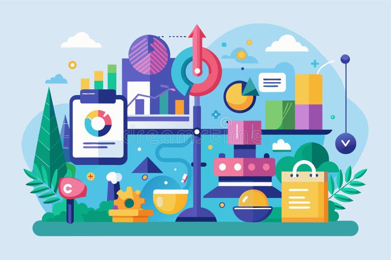 A Collection of Various Items Scattered on a Vibrant Blue Backdrop ...