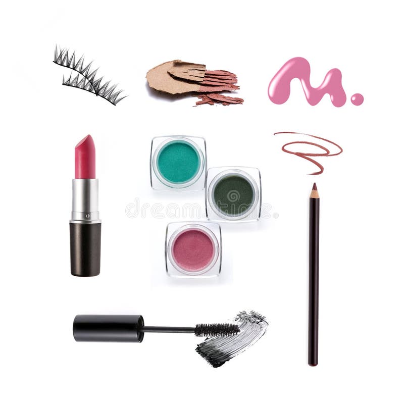 Collection of Various Make Up Accessories Stock Image - Image of ...