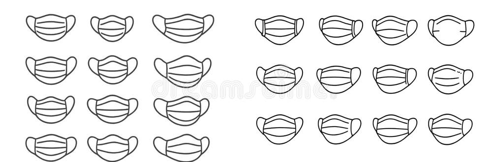 Collection of Various Mask Designs Showing Different Styles and ...