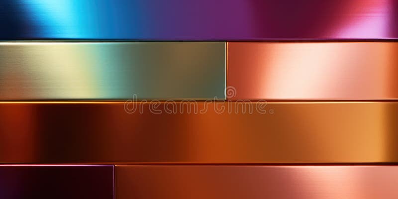 A Collection of Various Metal Plates in Different Colors. Versatile and ...