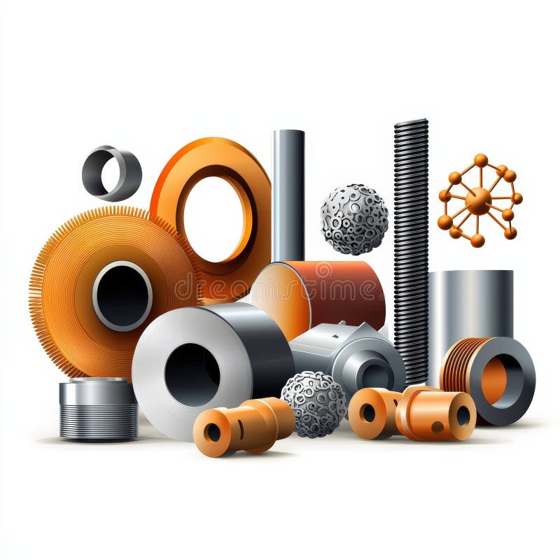 A Collection of Various Metallic and Mechanical Components Showcasing ...