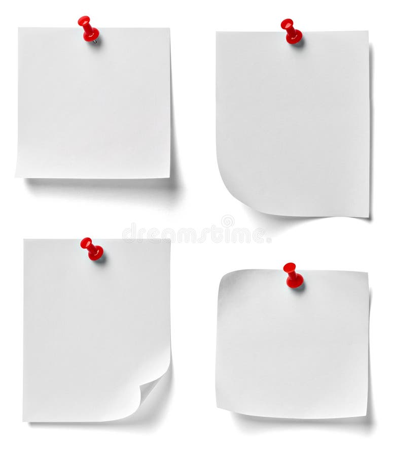 Note Paper Push Pin Message Stock Image - Image of card, notice: 107834565