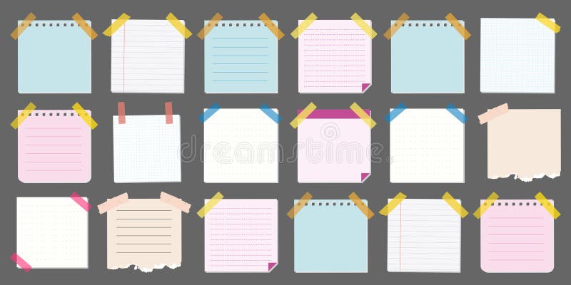 Notes Vector Art & Graphics Stock Illustration - Illustration of ...
