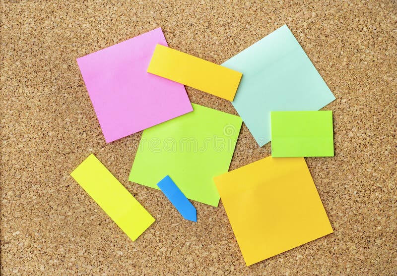 Collection of Various Note Papers Stock Photo - Image of space, blank ...