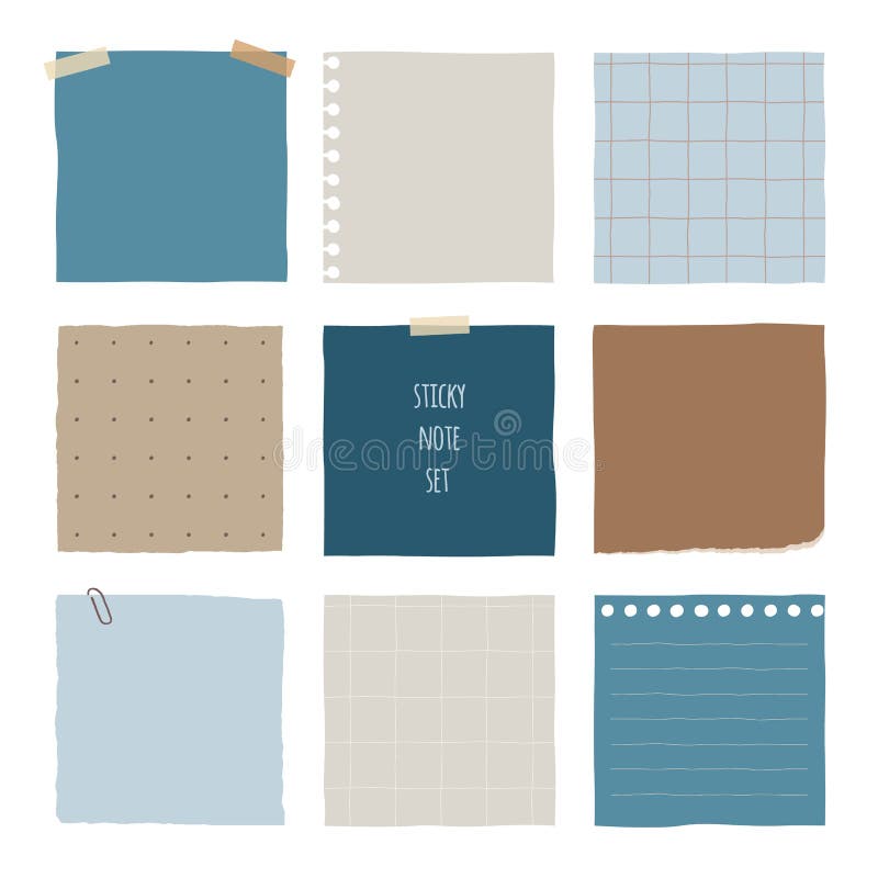 Sticky Notes Lines Stock Illustrations – 146 Sticky Notes Lines Stock ...