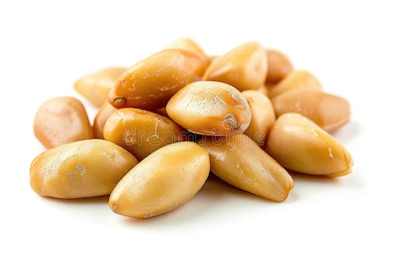 A Collection of Various Nuts Arranged on a Clean White Surface Stock ...