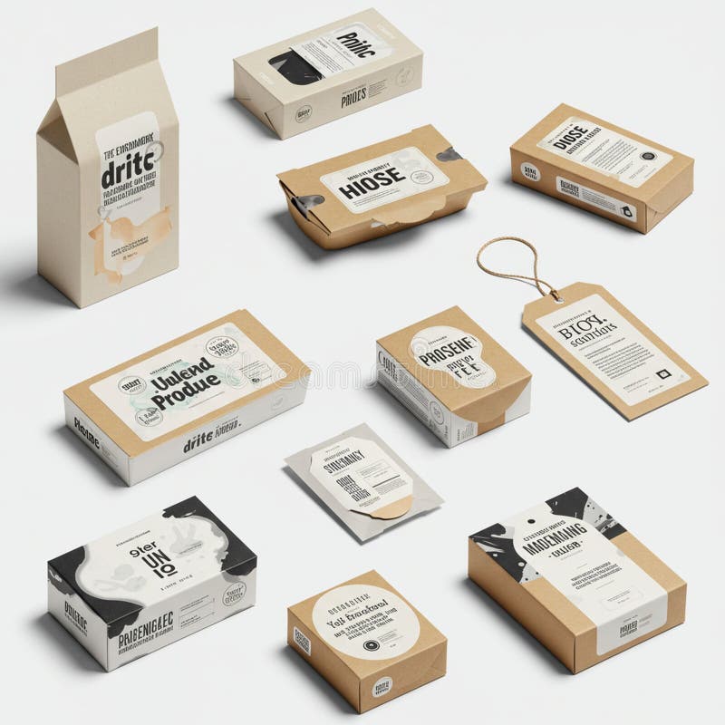 A Collection of Various Packaging Designs Featuring Minimalist, Eco ...