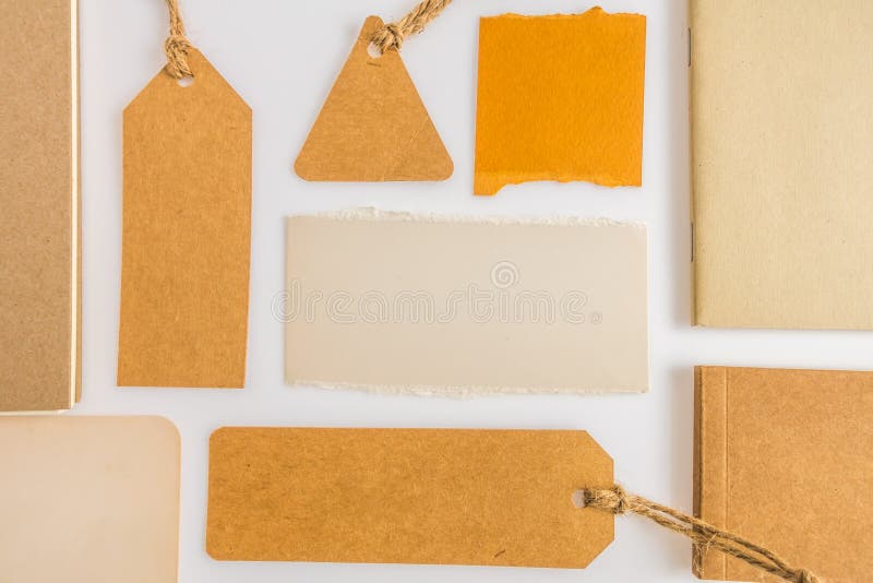 Collection of Various Paper, Cardboard, Tag, Card and Book with Stock ...
