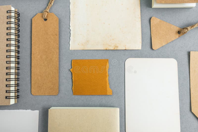 Collection of Various Paper, Cardboard, Tag, Card and Book with Stock ...