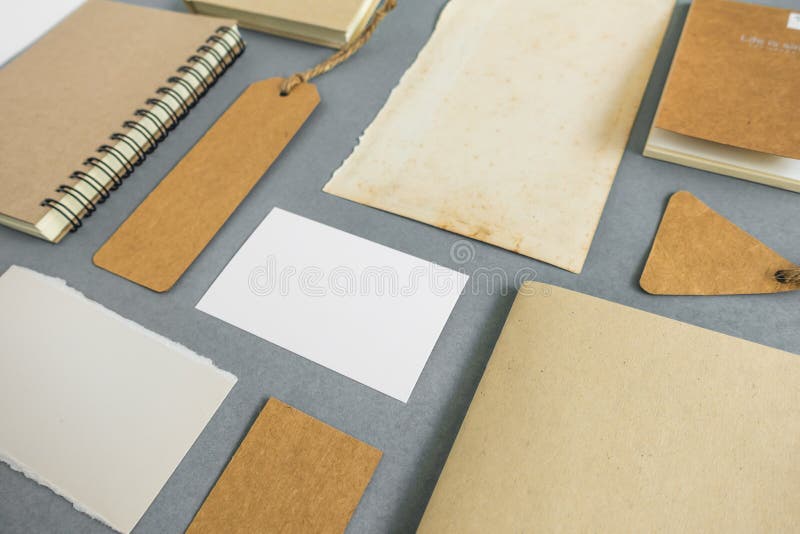 Collection of Various Paper, Cardboard, Tag, Card and Book with Stock ...