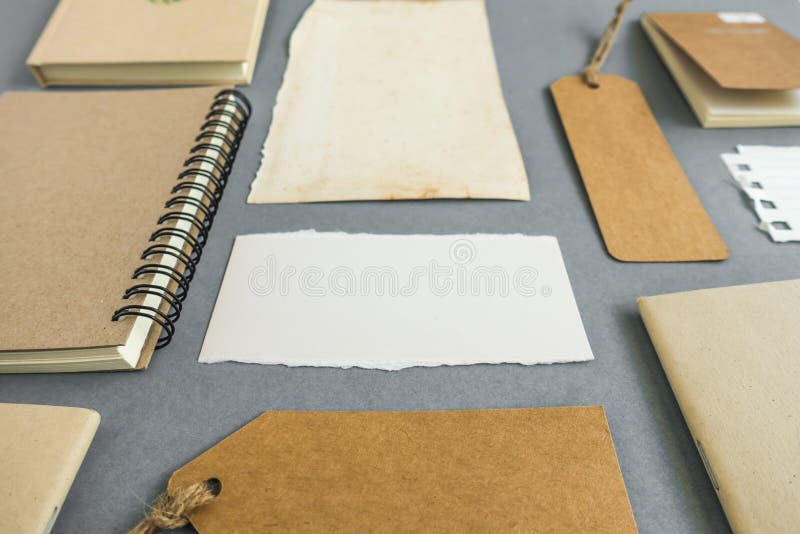 Collection of Various Paper, Cardboard, Tag, Card and Book with Stock ...