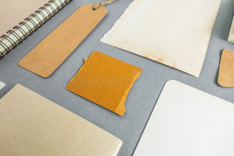 Collection of Various Paper, Cardboard, Tag, Card and Book with Stock ...