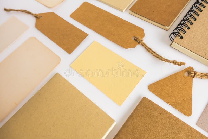 Collection of Various Paper, Cardboard, Tag, Card and Book with Stock ...