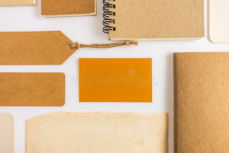 Collection of Various Paper, Cardboard, Tag, Card and Book with Stock ...