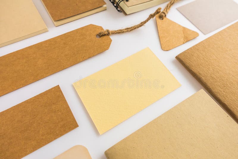 Collection of Various Paper, Cardboard, Tag, Card and Book with Stock ...