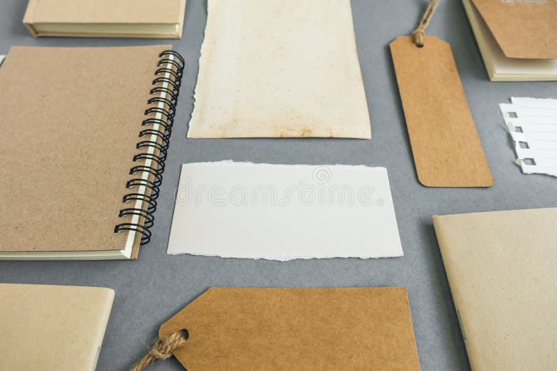 Collection of Various Paper, Cardboard, Tag, Card and Book with Stock ...