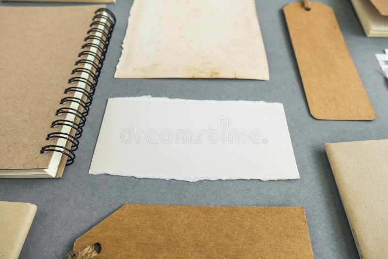 Collection of Various Paper, Cardboard, Tag, Card and Book with Stock ...