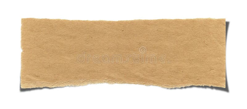 Ripped Paper Torn Edges Strips Isolated on White Background Stock Photo ...