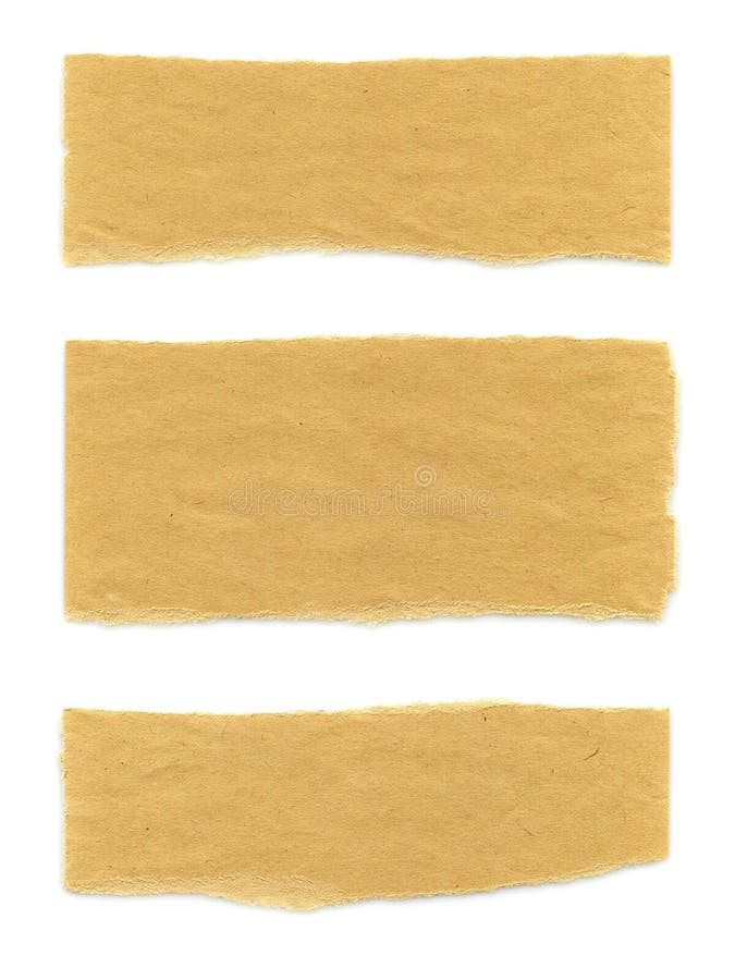 Collection of Various Pieces of Note Paper on White Stock Photo - Image ...