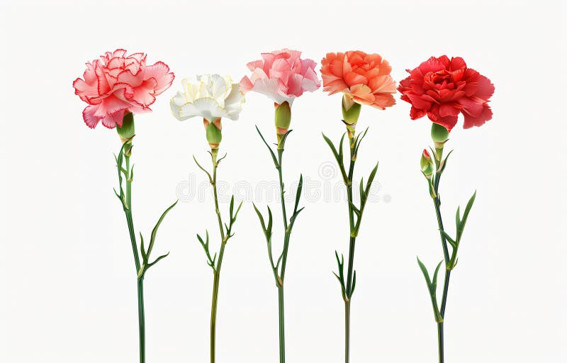 Collection of Various Pink Carnations in Different Stages of Bloom ...