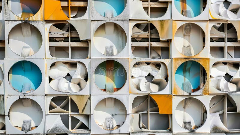 Symphony of Stacked Pipes stock illustration. Illustration of ...