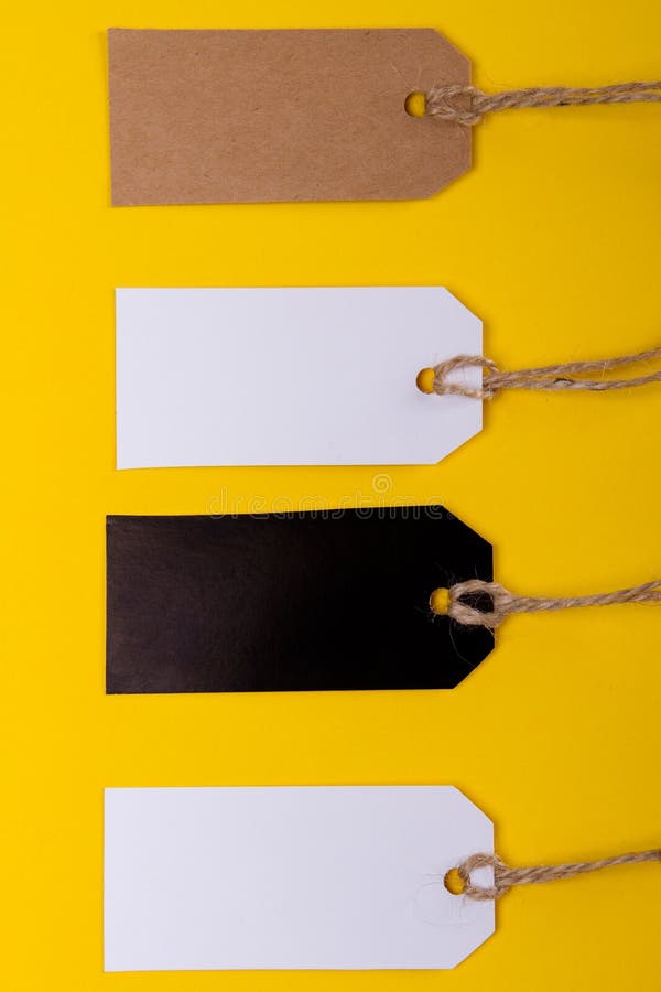 Collection of Various Price Label Notes on Background Stock Image ...