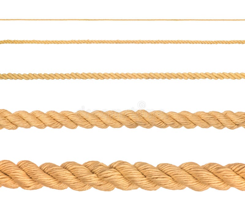 Collection of Various Ropes Stock Image - Image of marine, hemp: 69507175