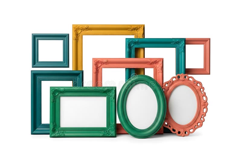 Assorted Vintage Picture Frames Stock Illustrations – 504 Assorted ...