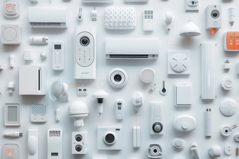 A Collection of Various Smart Home Devices, Showcasing a Connected ...