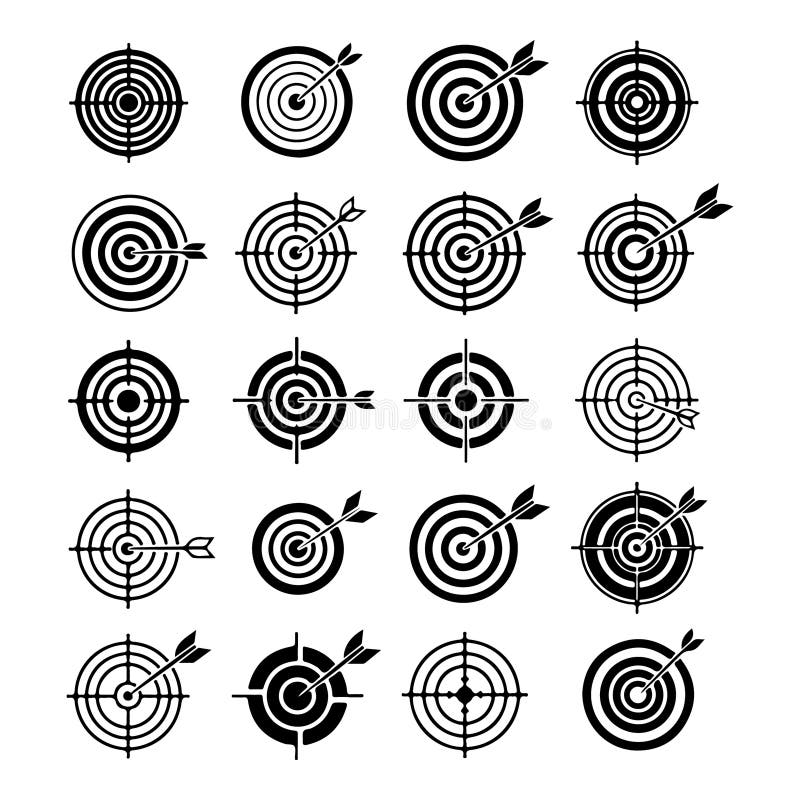 Different Target Designs Stock Illustrations – 147 Different Target ...