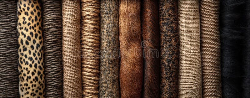 A Collection of Various Textured Fabrics Showcasing Diverse Patterns ...